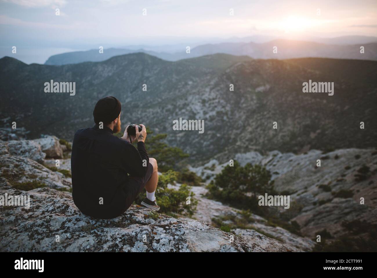 Photographing view over mountain hi-res stock photography and images ...