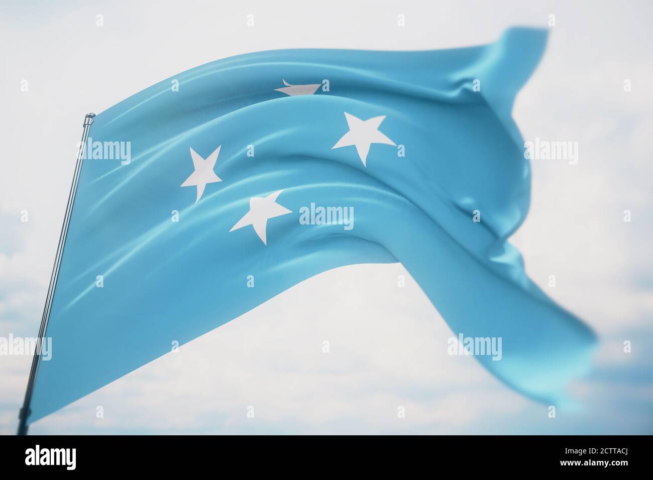 Waving flags of the world - flag of Federated States of Micronesia ...