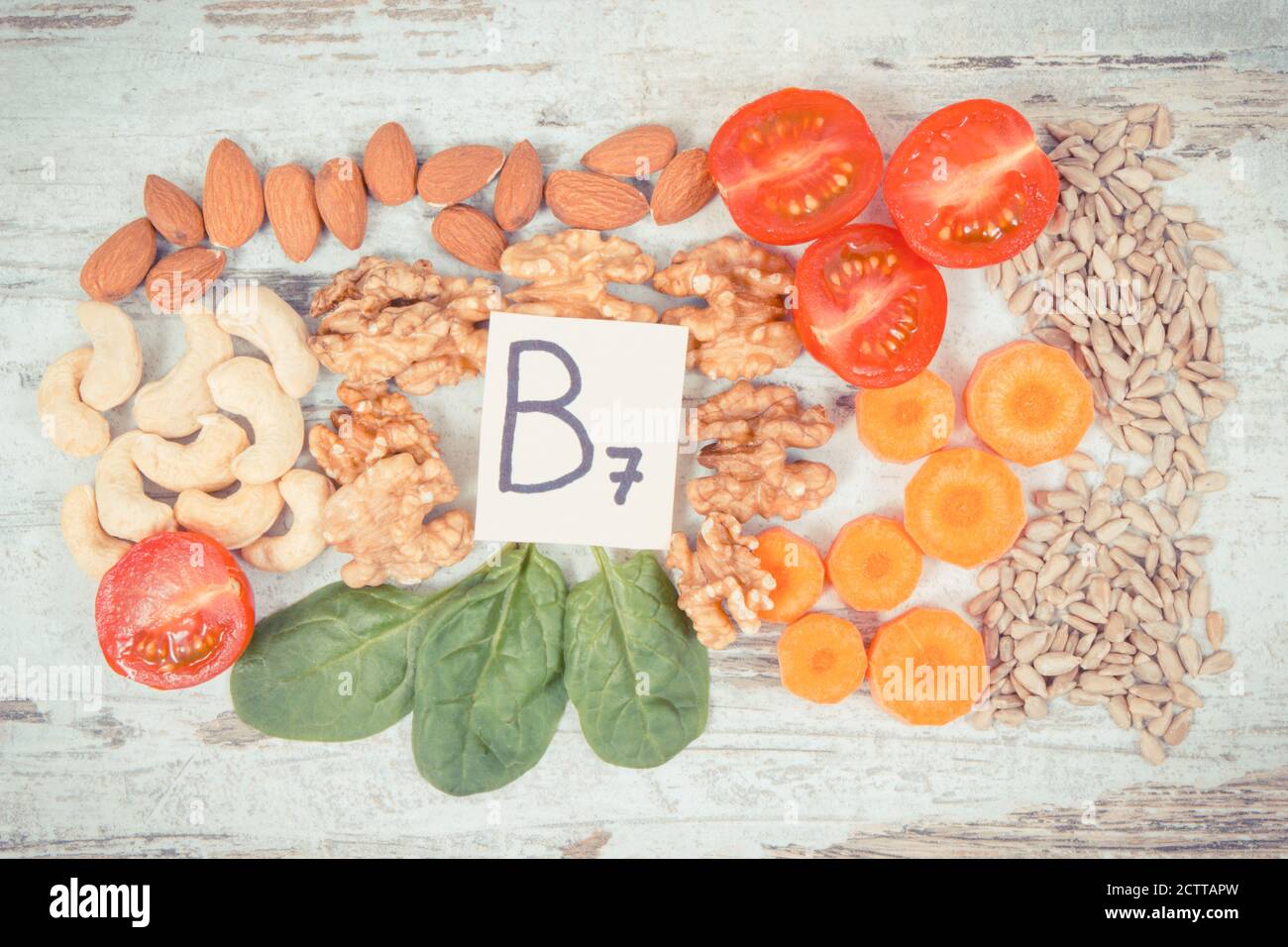 Nutritious products containing vitamin B7 and dietary fiber, natural ...