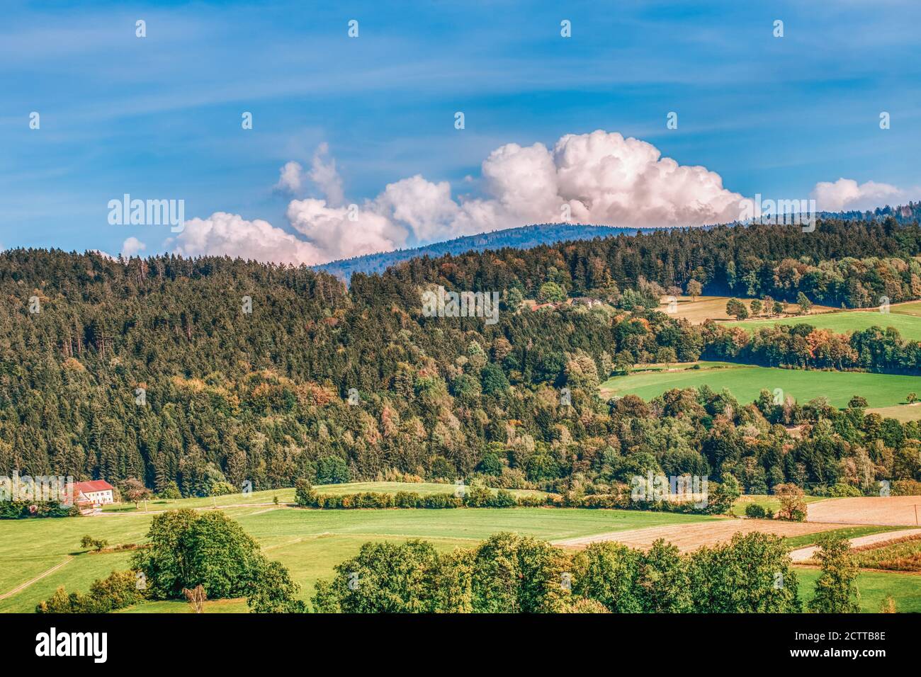 Beautiful high dynamic range picture of a bavarian landscape Stock ...