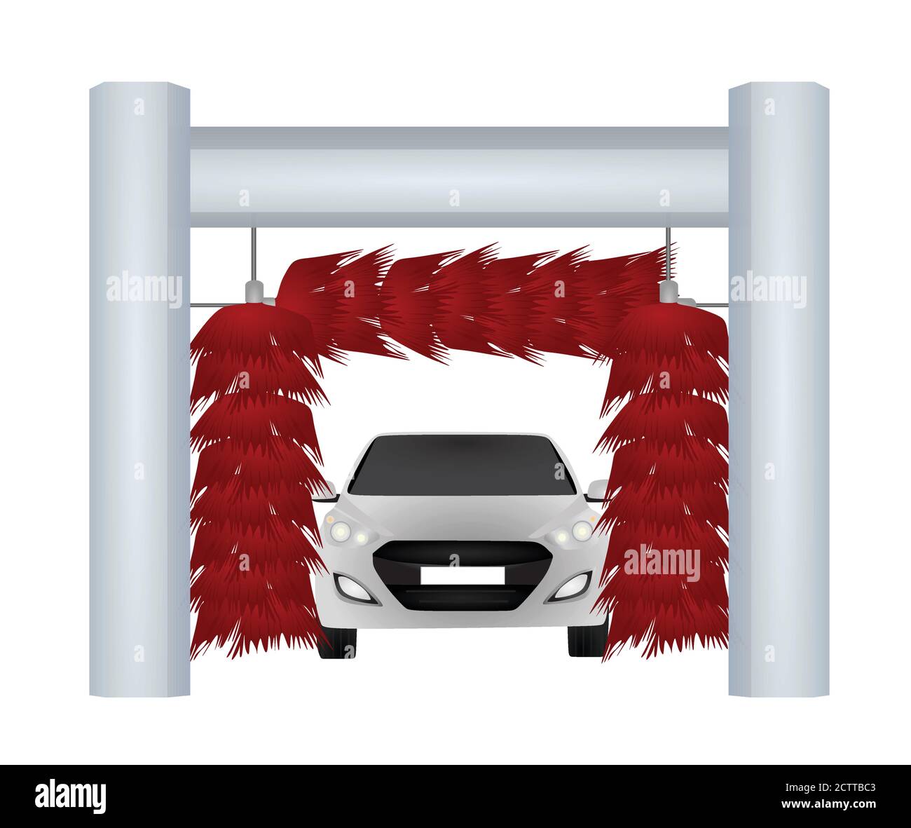 Automatic car wash. vector illustration Stock Vector Image & Art - Alamy