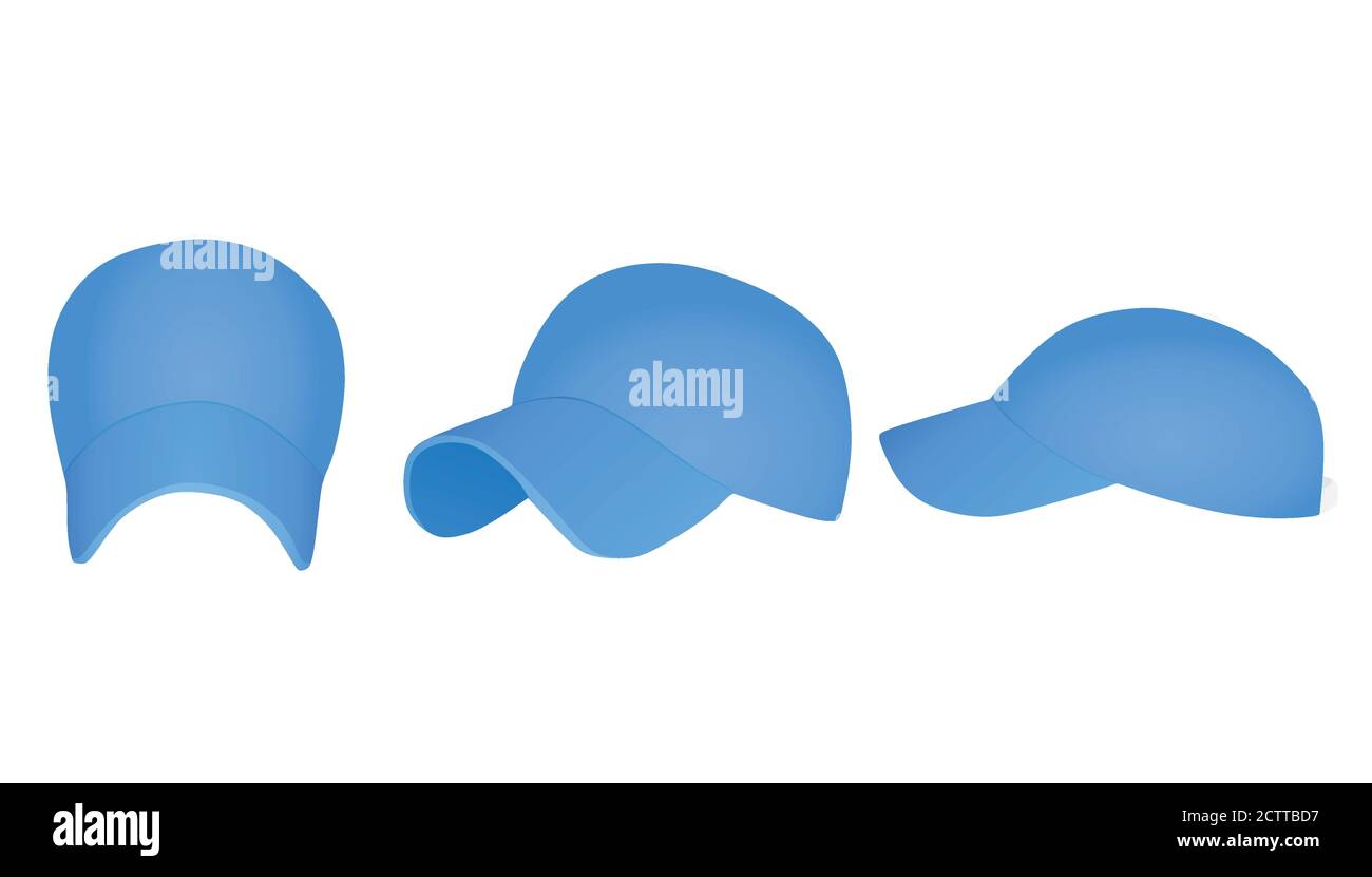 Blue baseball cap. vector illustration Stock Vector Image & Art - Alamy