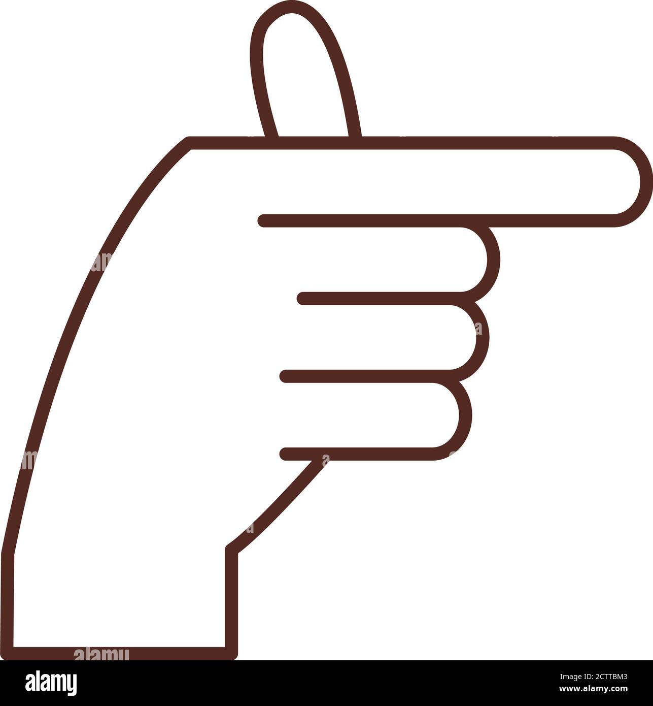 sign language hand gesturing expression vector illustration line icon ...