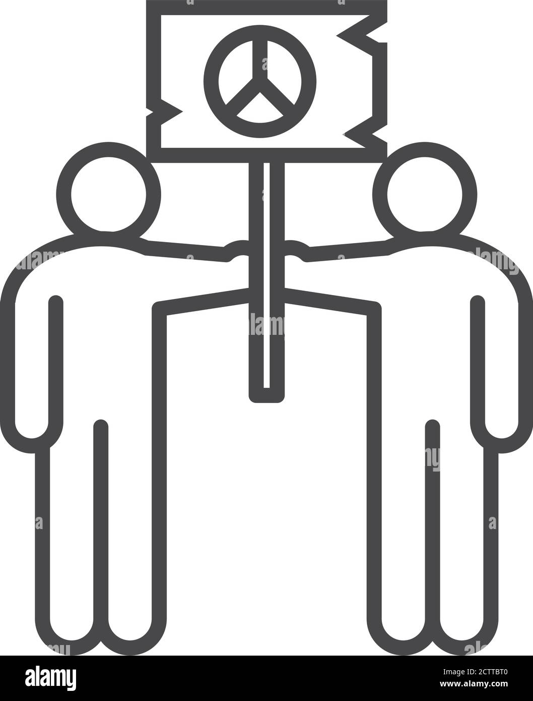 international human rights day, people together holding flag peace ...