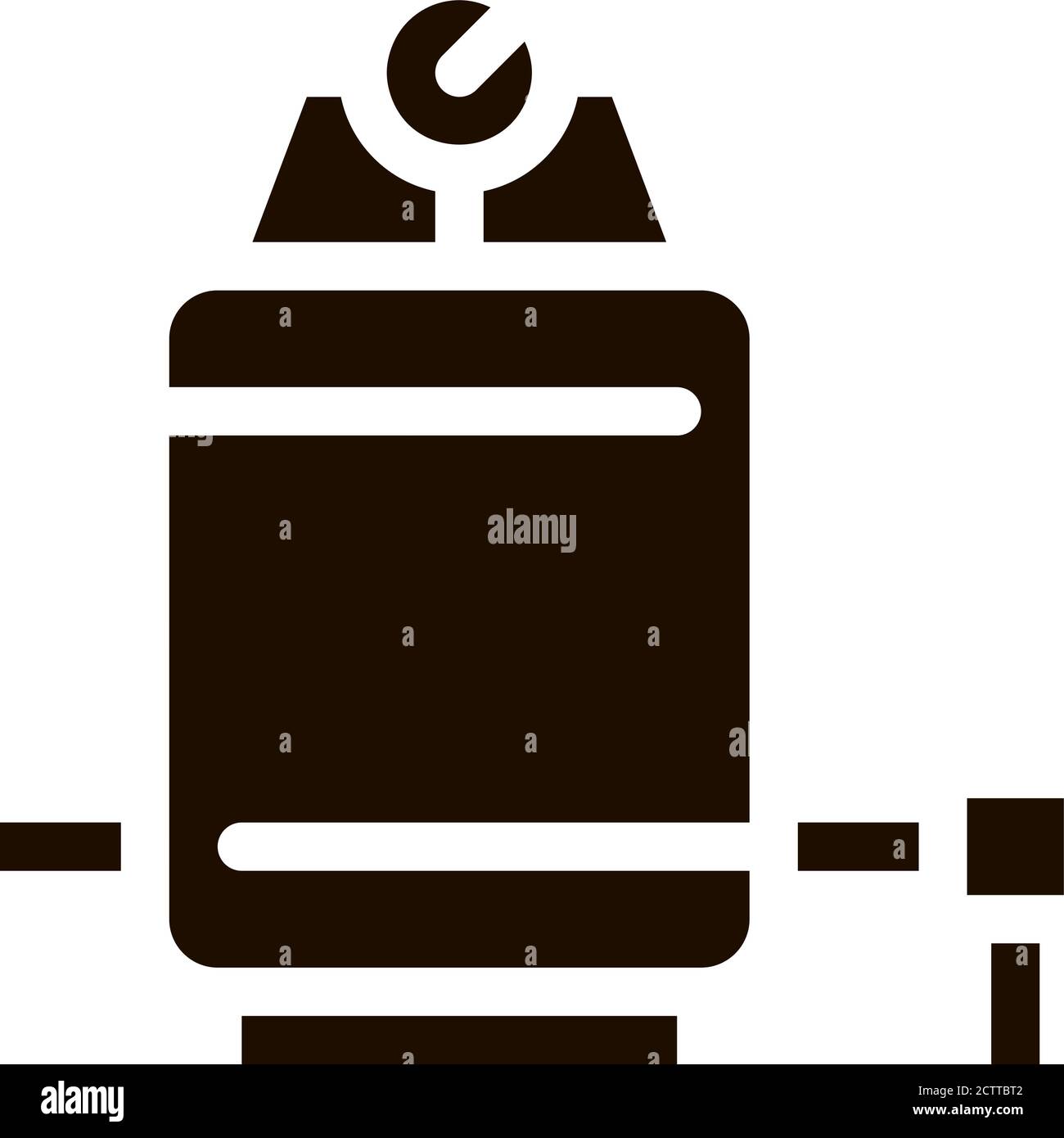 Water Filtering Treatment Device Vector Sign Icon Stock Vector Image ...