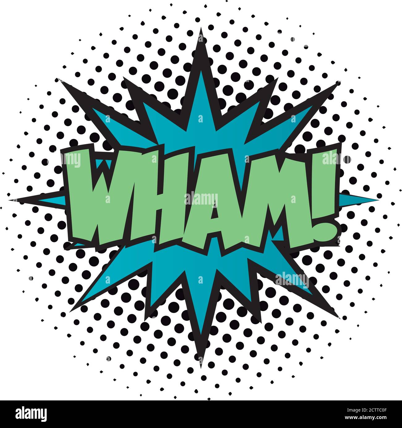 expression splash with wham word pop art fill style vector illustration ...