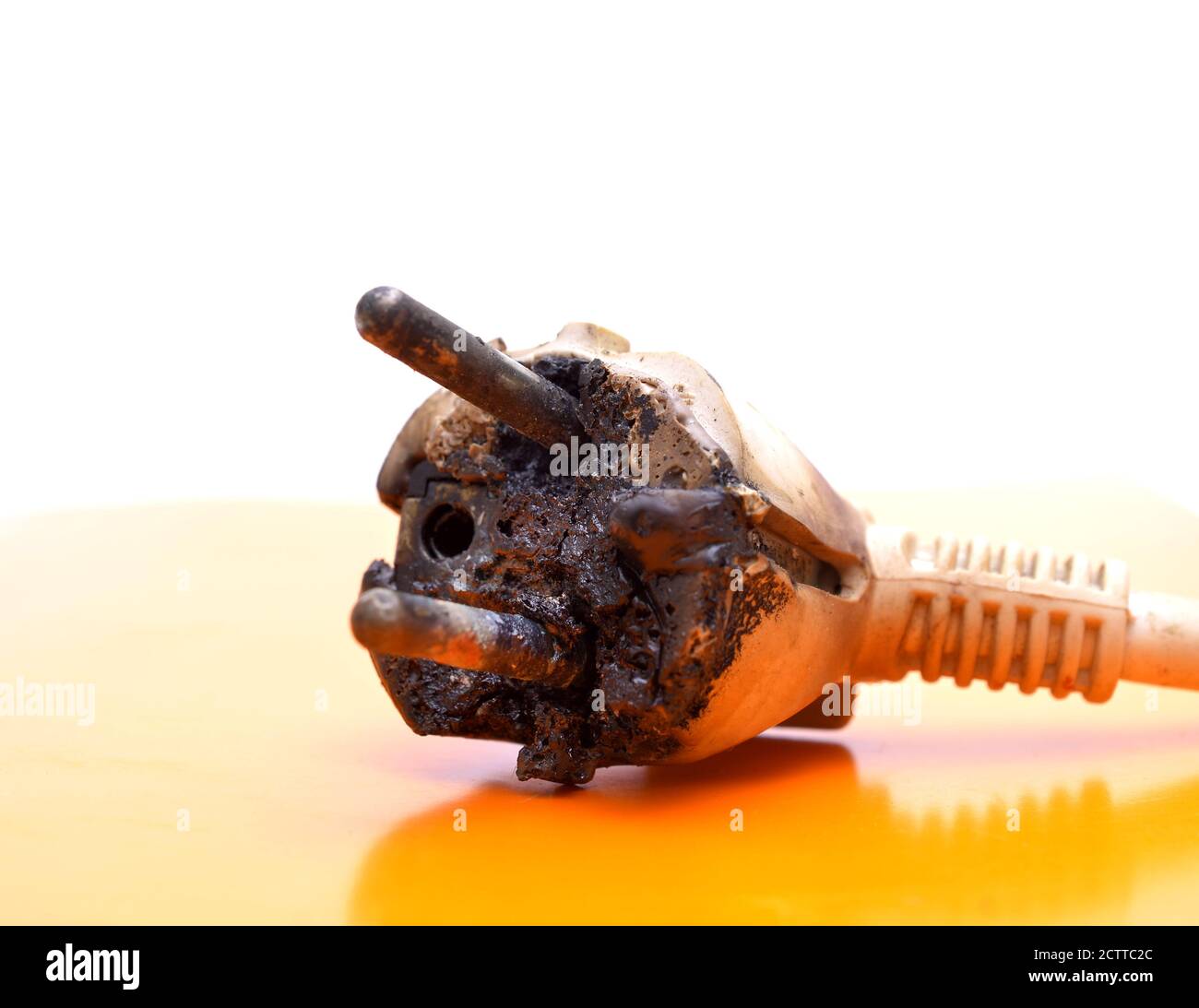 Electric plug damaged overheating hi-res stock photography and images ...