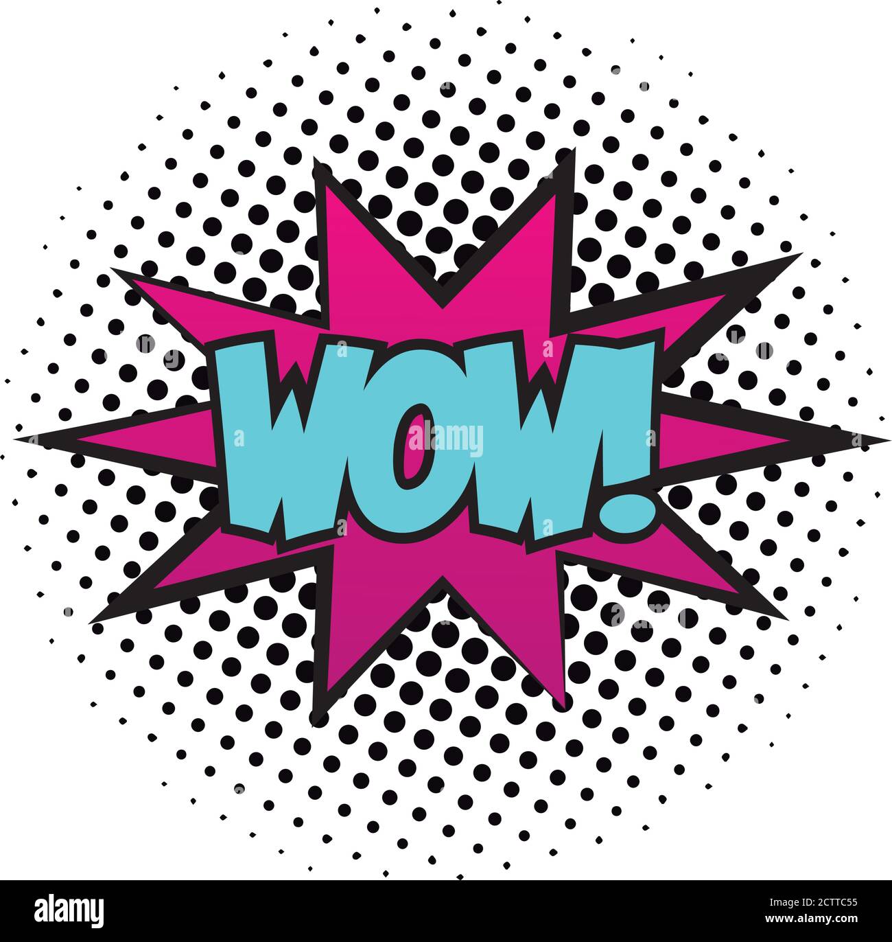 Wow Expression Illustration