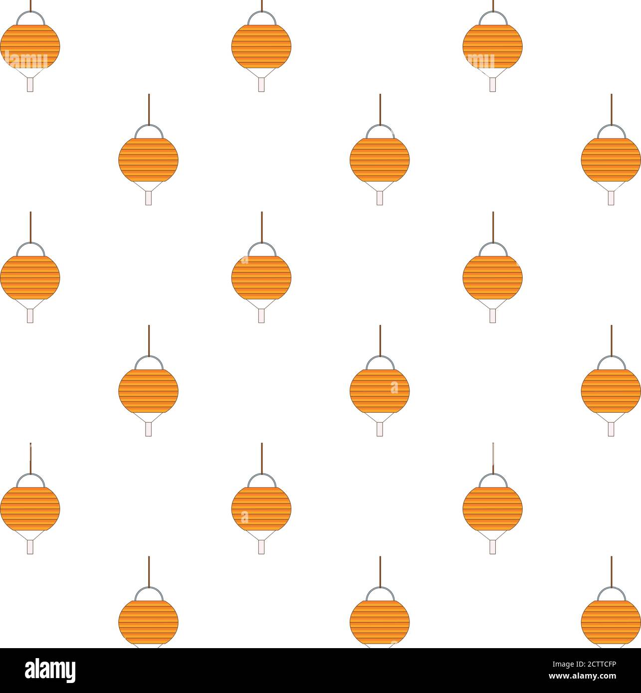 mid autumn lamps hanging pattern background vector illustration design ...