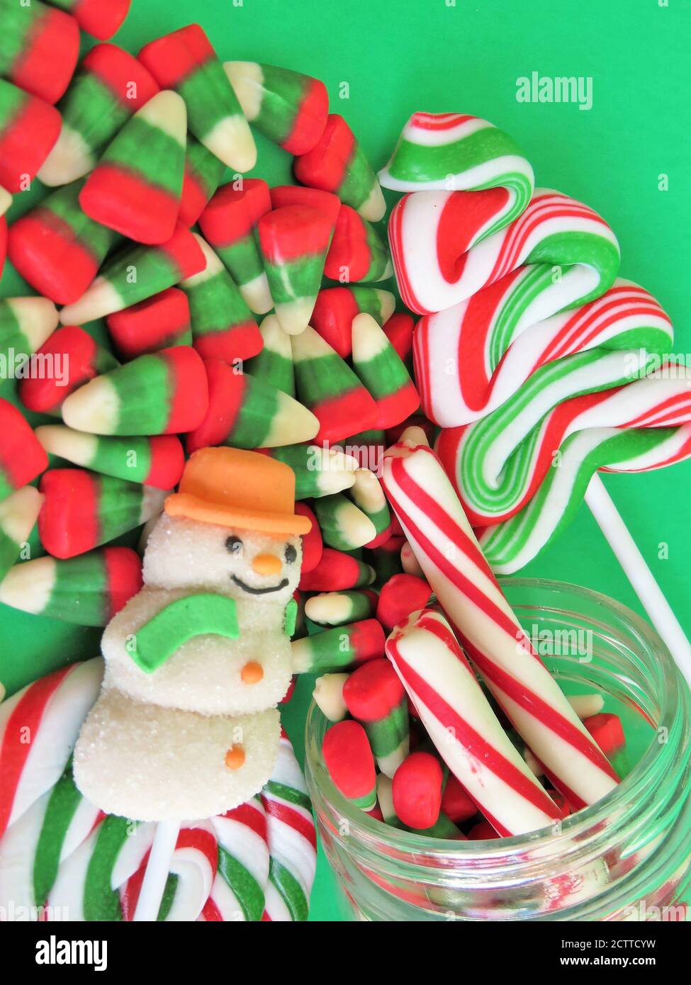 Red White And Green Christmas Candy Christmas Marzipan Candy Canes