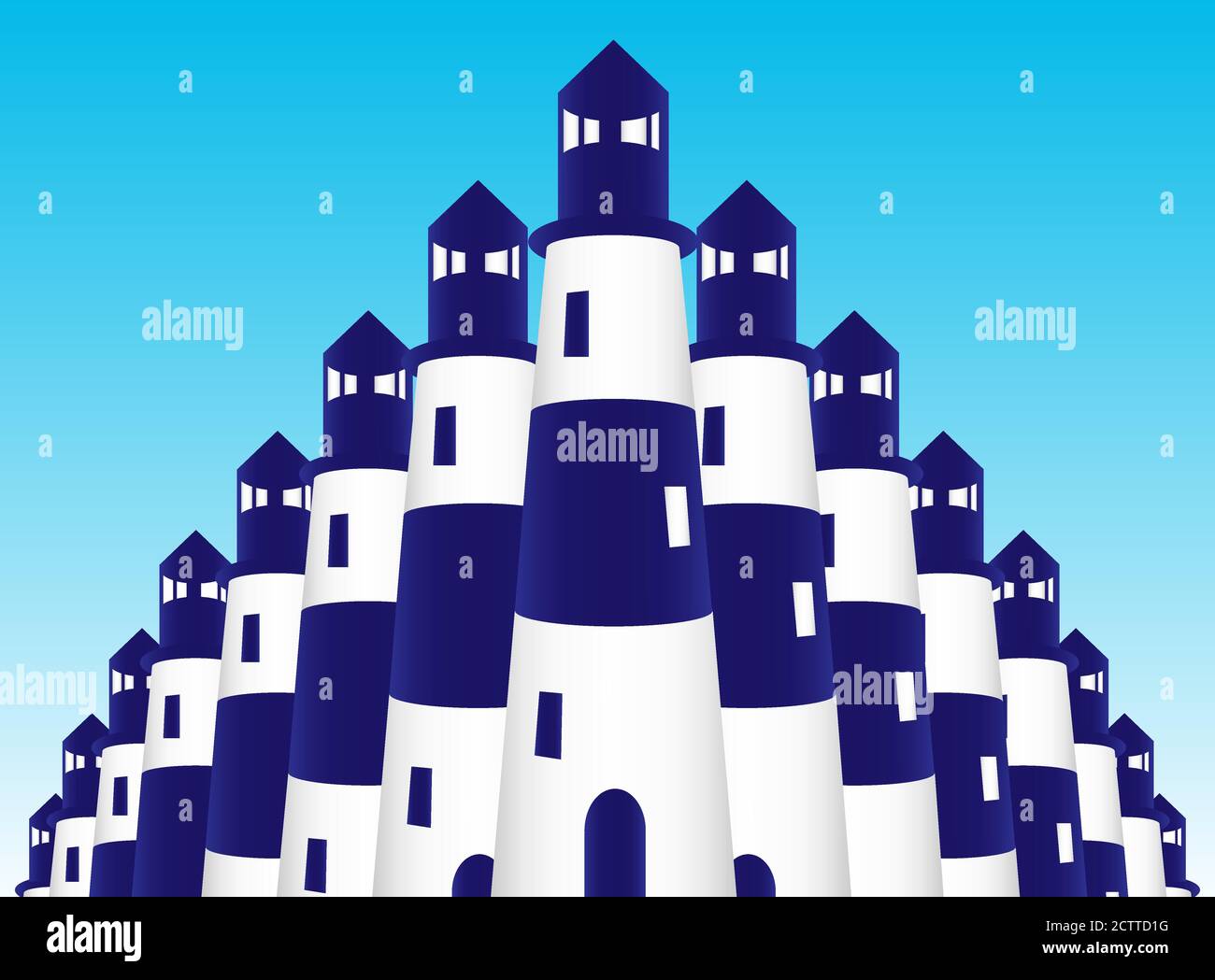 Windows in building night Stock Vector Images - Alamy
