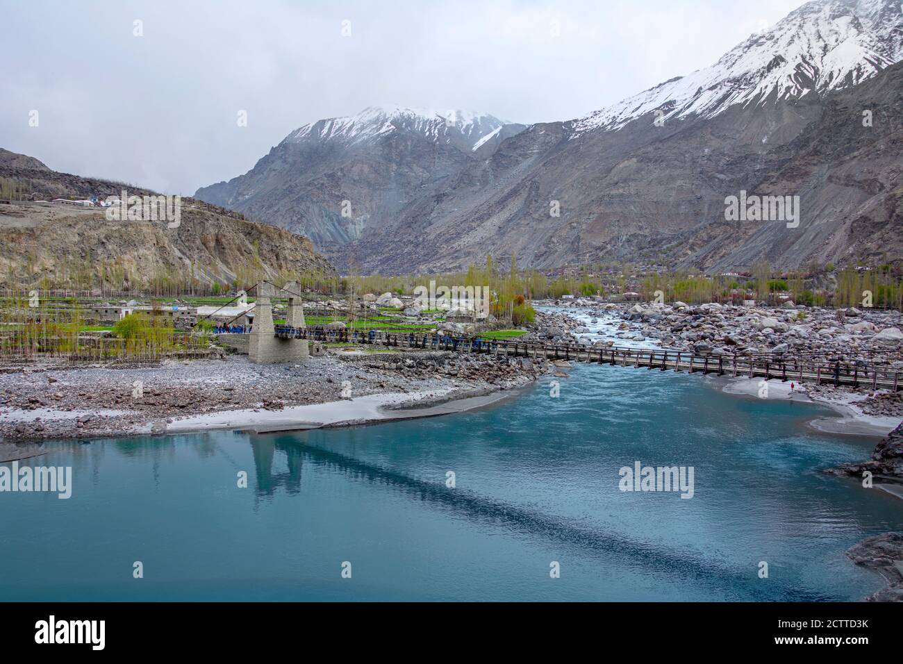 cherry blossom and apricot blossom, spring landscapes of northern areas ...