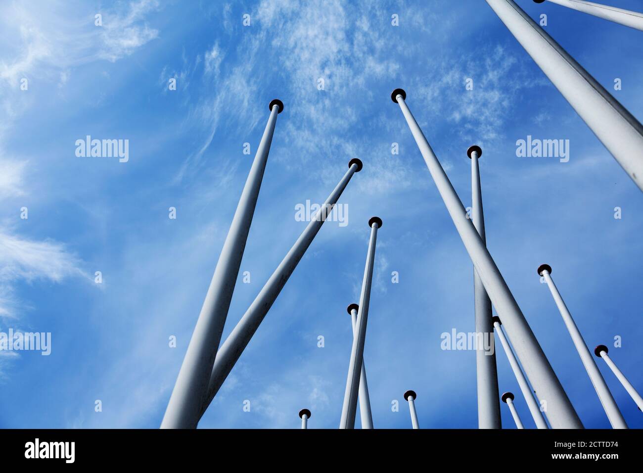 Empty flagpoles hi-res stock photography and images - Alamy