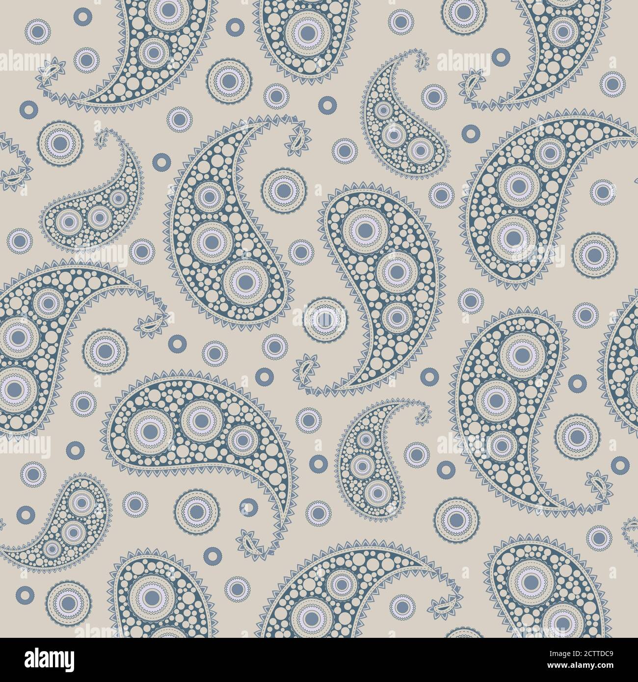 Vector flower paisley seamless pattern element Stock Vector Image & Art ...