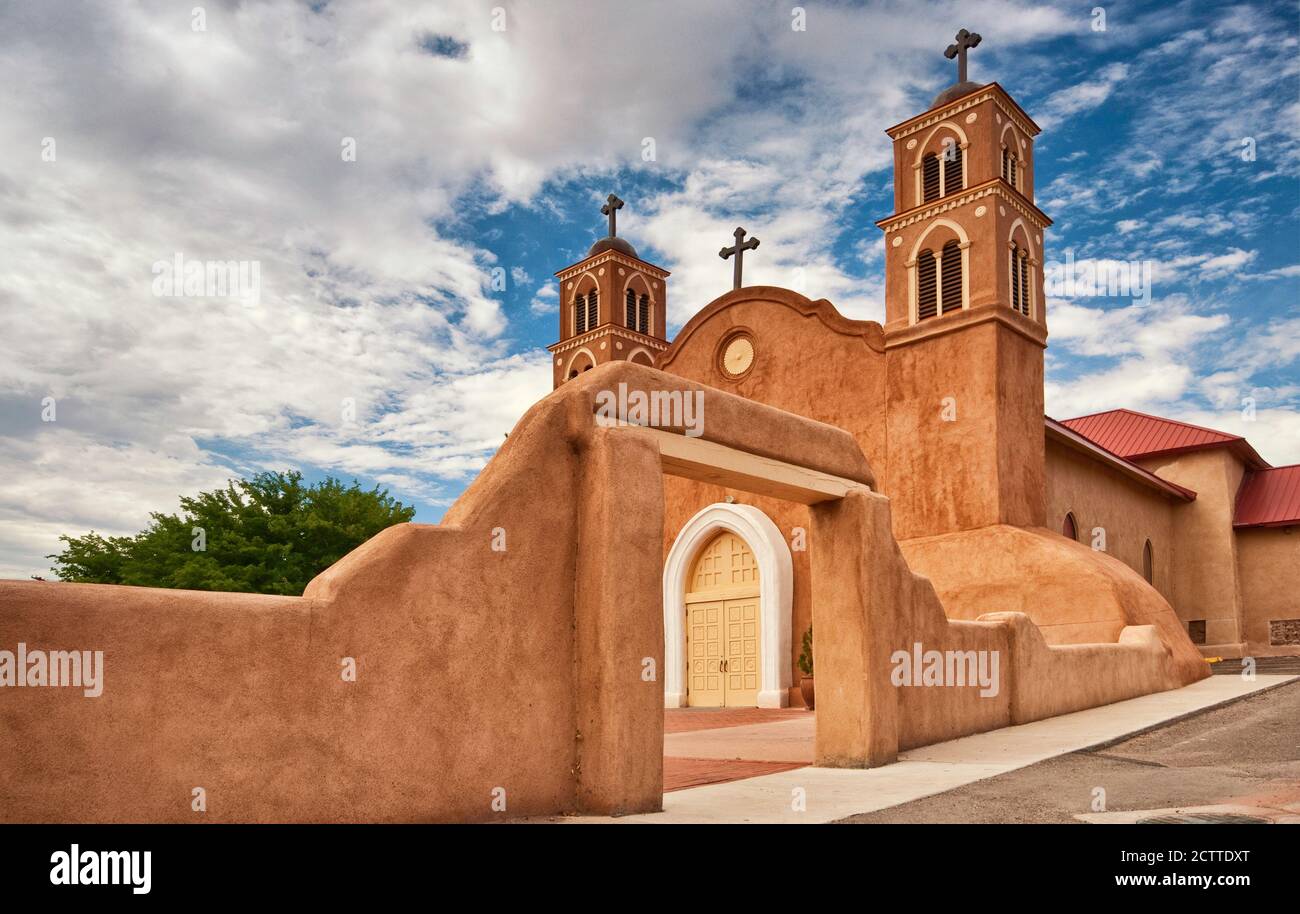 Church at San Miguel Mission in Socorro, New Mexico, USA Stock Photo ...