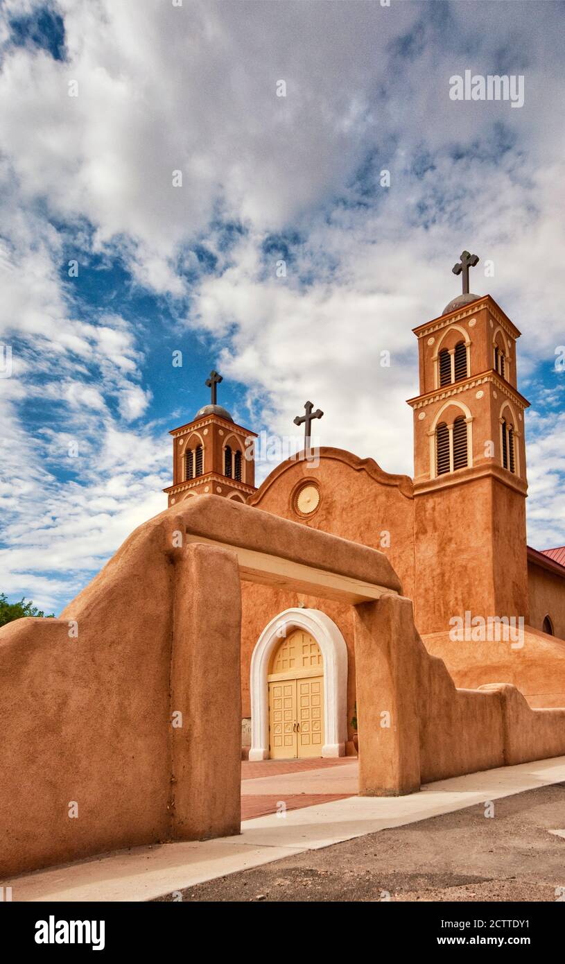 Church at San Miguel Mission in Socorro, New Mexico, USA Stock Photo ...
