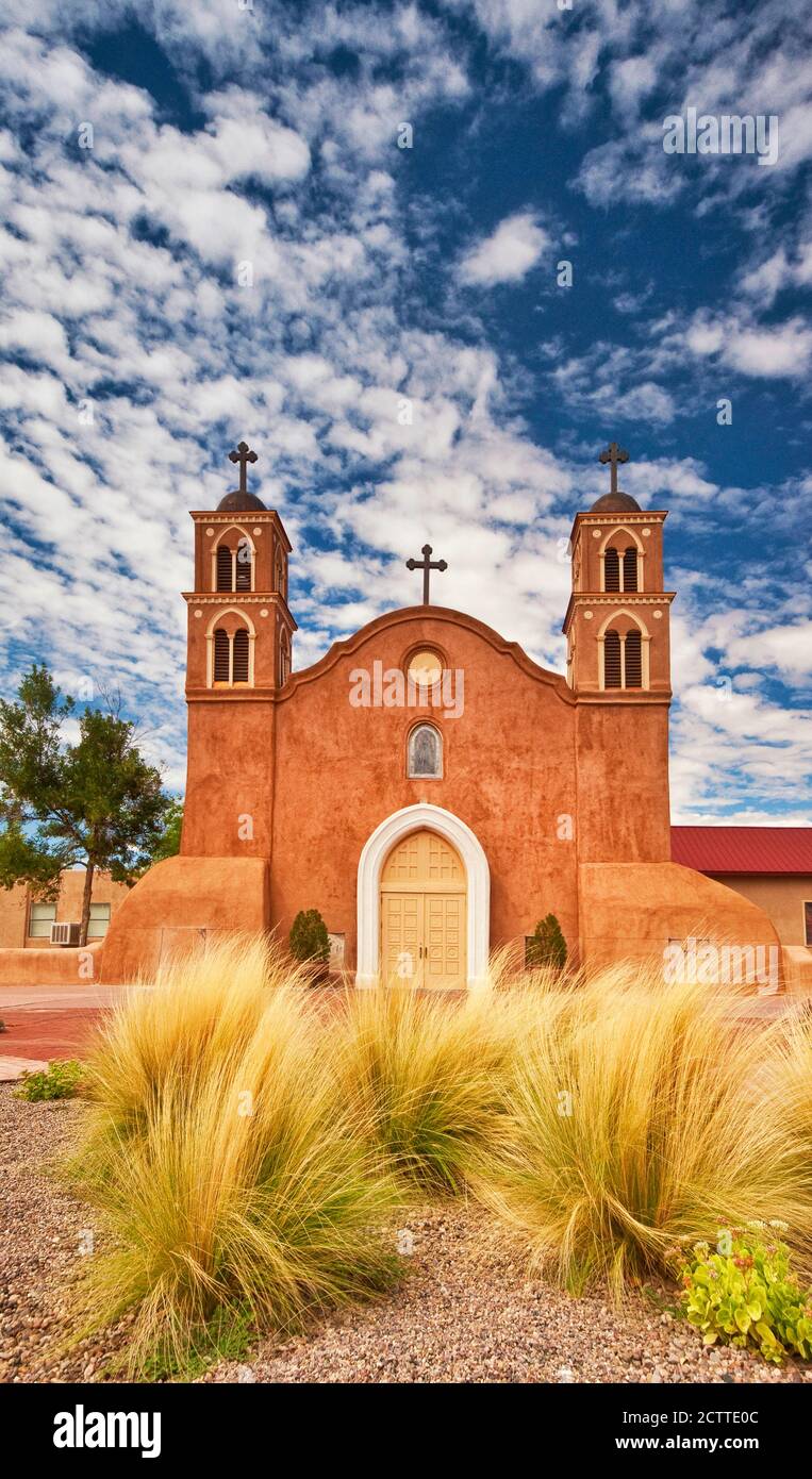 Church at San Miguel Mission in Socorro, New Mexico, USA Stock Photo ...