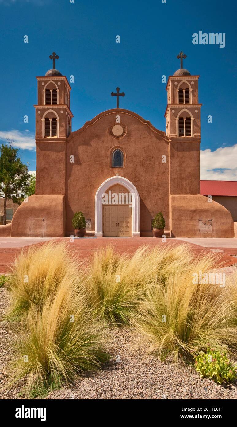 Church at San Miguel Mission in Socorro, New Mexico, USA Stock Photo ...