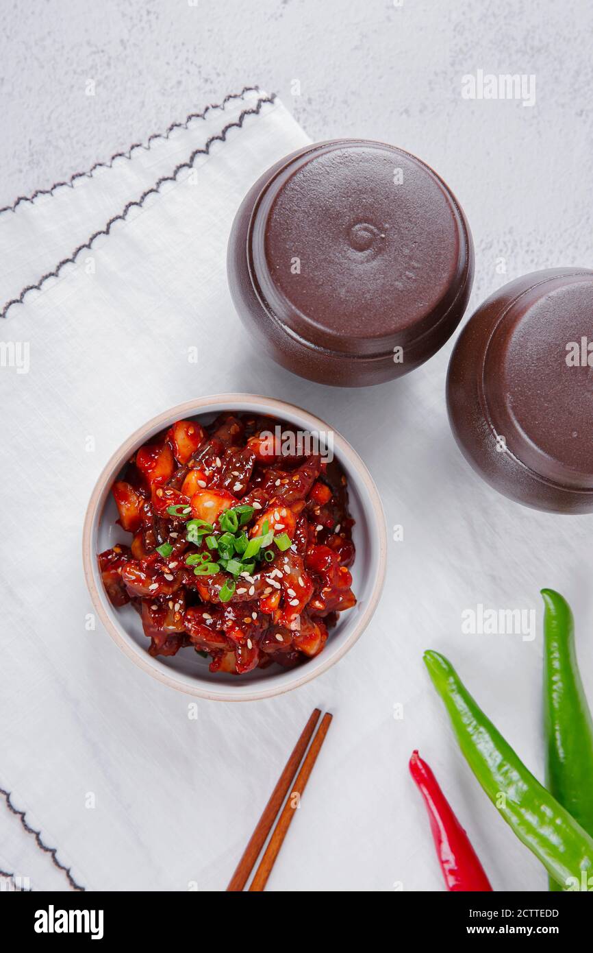 Delicious Korean food, a collection of various Korean dishes 162 Stock ...