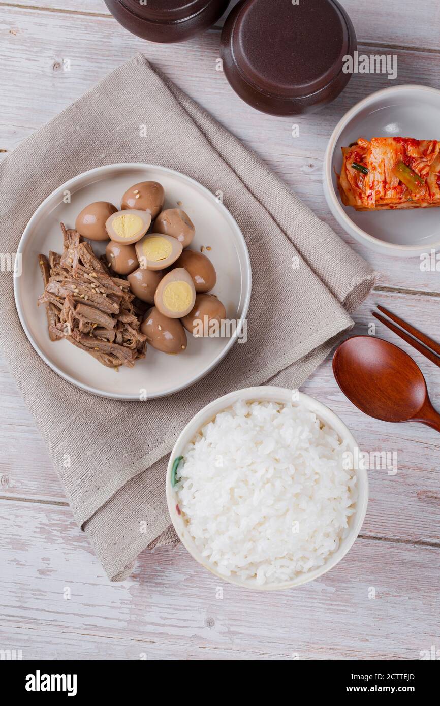 Delicious Korean food, a collection of various Korean dishes 204 Stock ...