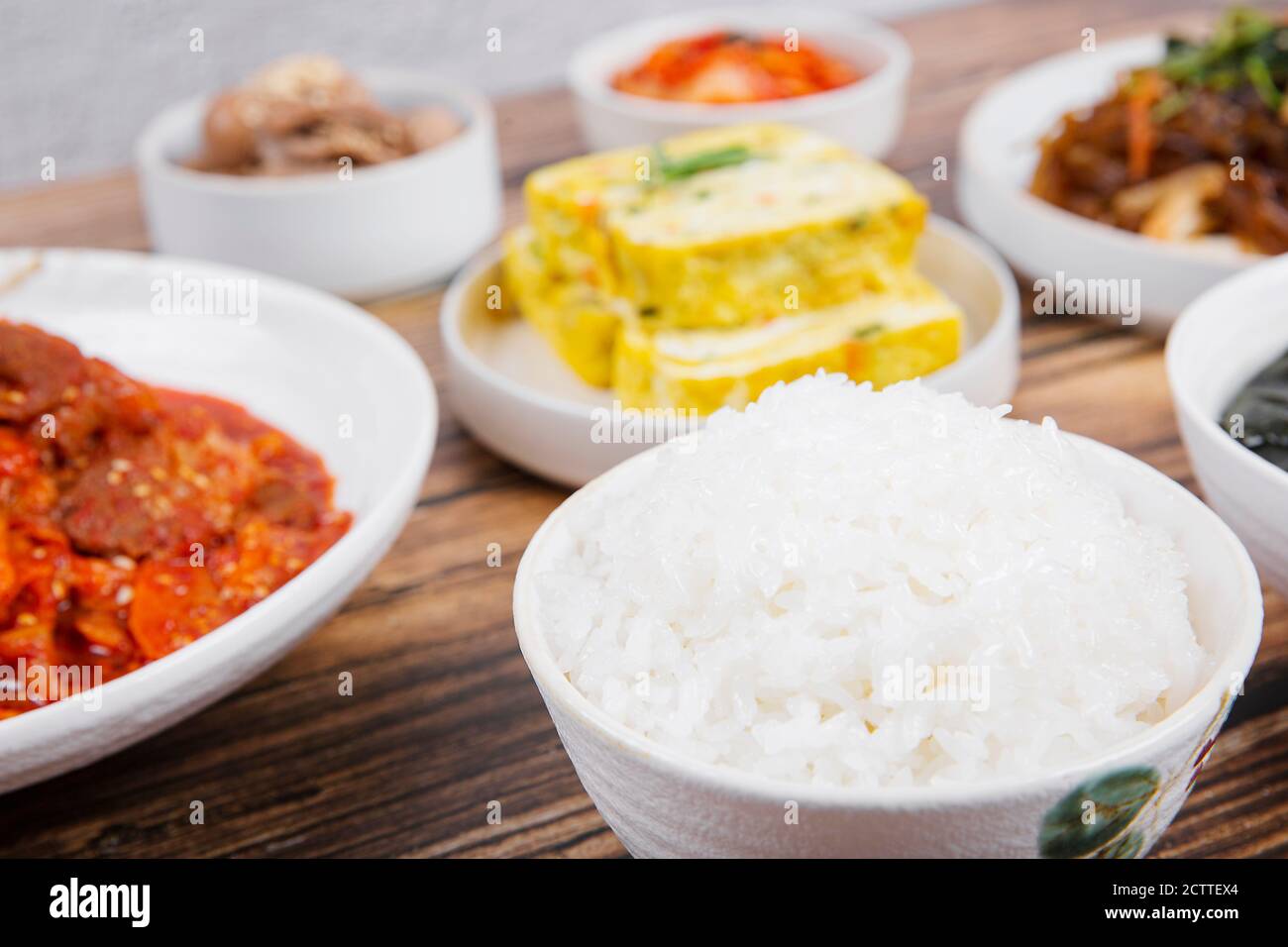 Delicious Korean food, a collection of various Korean dishes 297 Stock ...