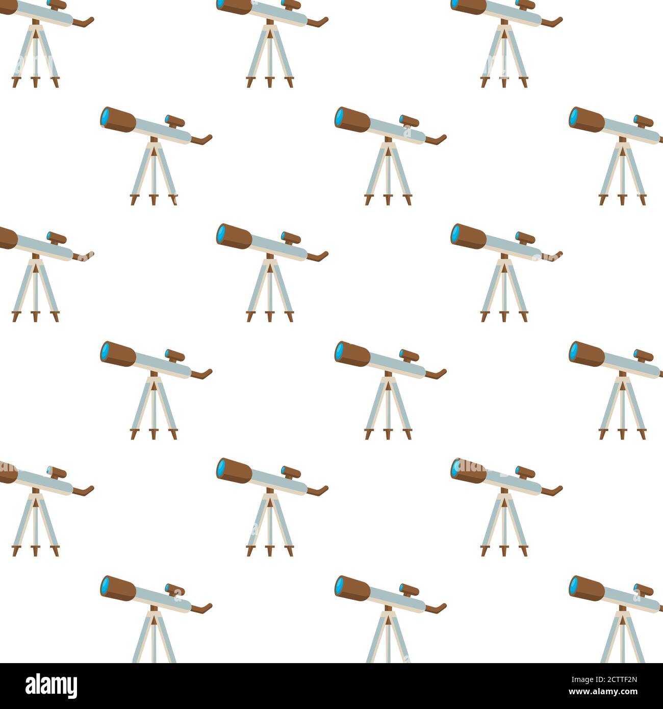 telescopes devices science pattern background vector illustration ...