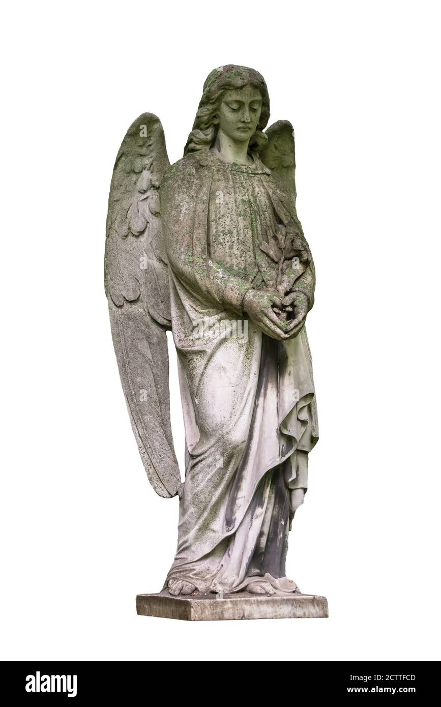 Woman statue cemetery Cut Out Stock Images & Pictures - Alamy