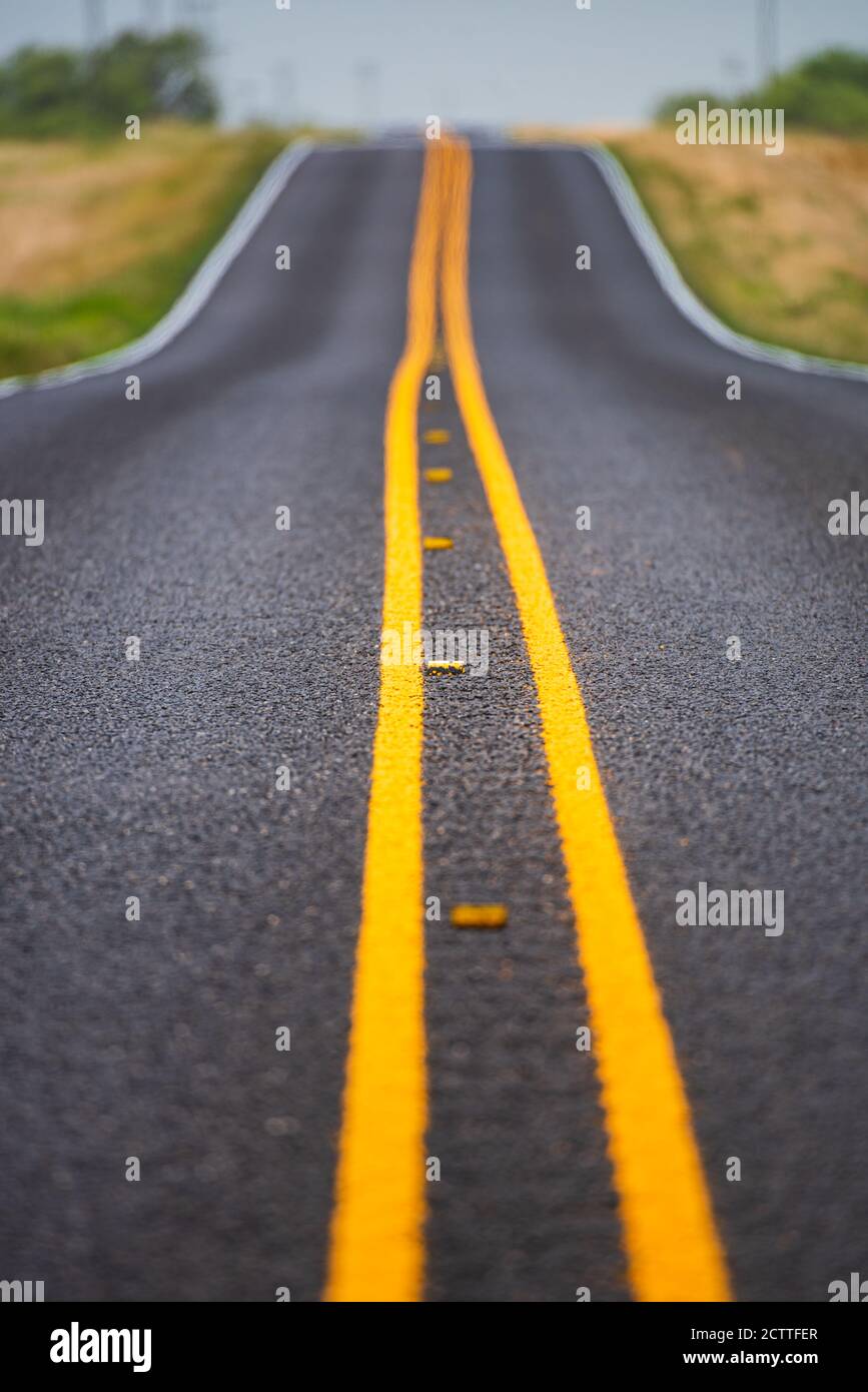 Asphalt texture, way background. Side view asphalt road on sunny summer ...