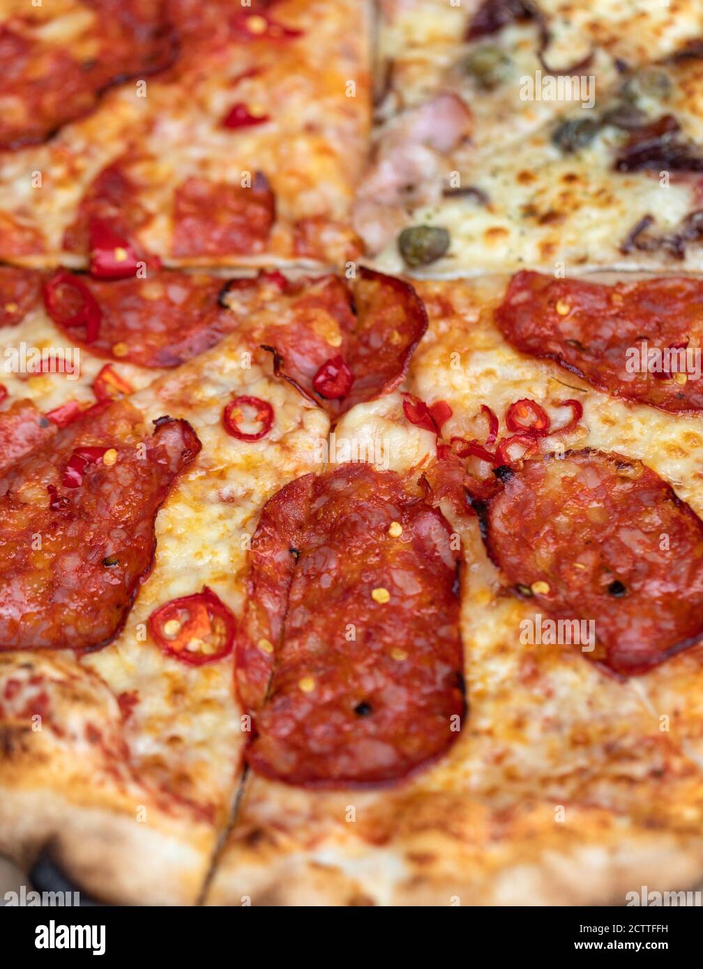 Homemade Pizza. A wonderful mix of flavors and colors Stock Photo - Alamy