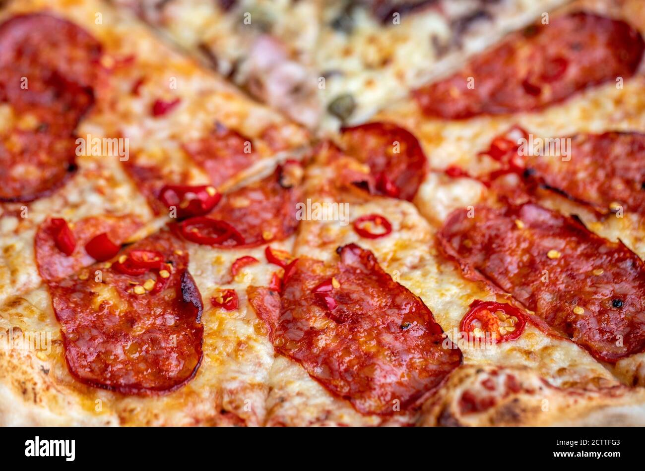 Homemade Pizza. A wonderful mix of flavors and colors Stock Photo - Alamy