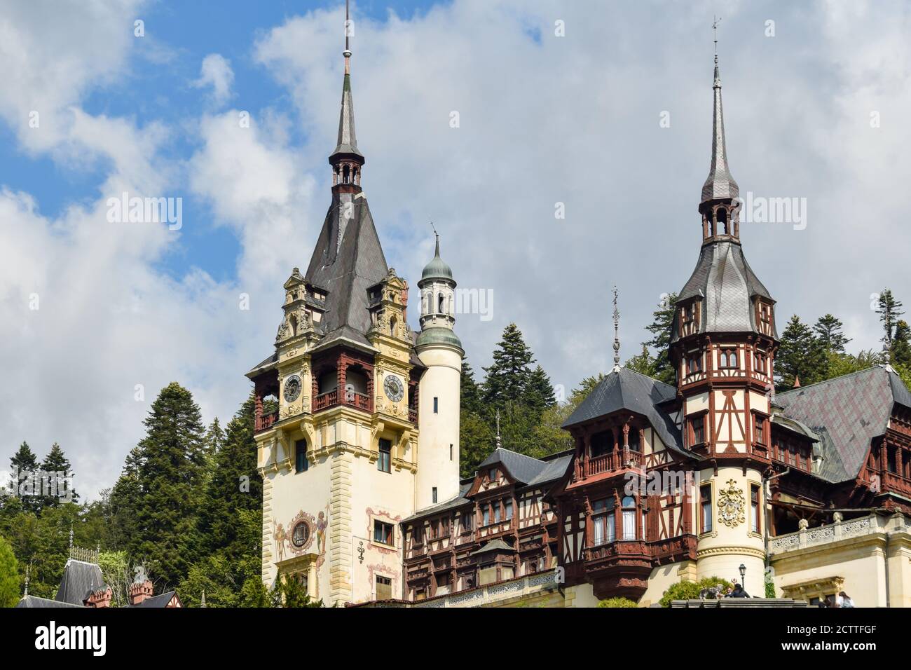 The Beautiful Peles Castle, Sinaia, Prahova, Romania Stock Photo - Alamy