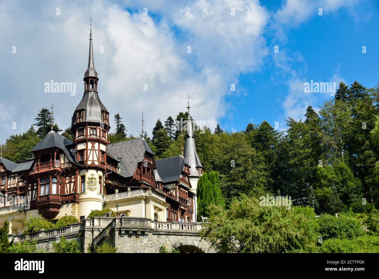 The Beautiful Peles Castle, Sinaia, Prahova, Romania Stock Photo - Alamy