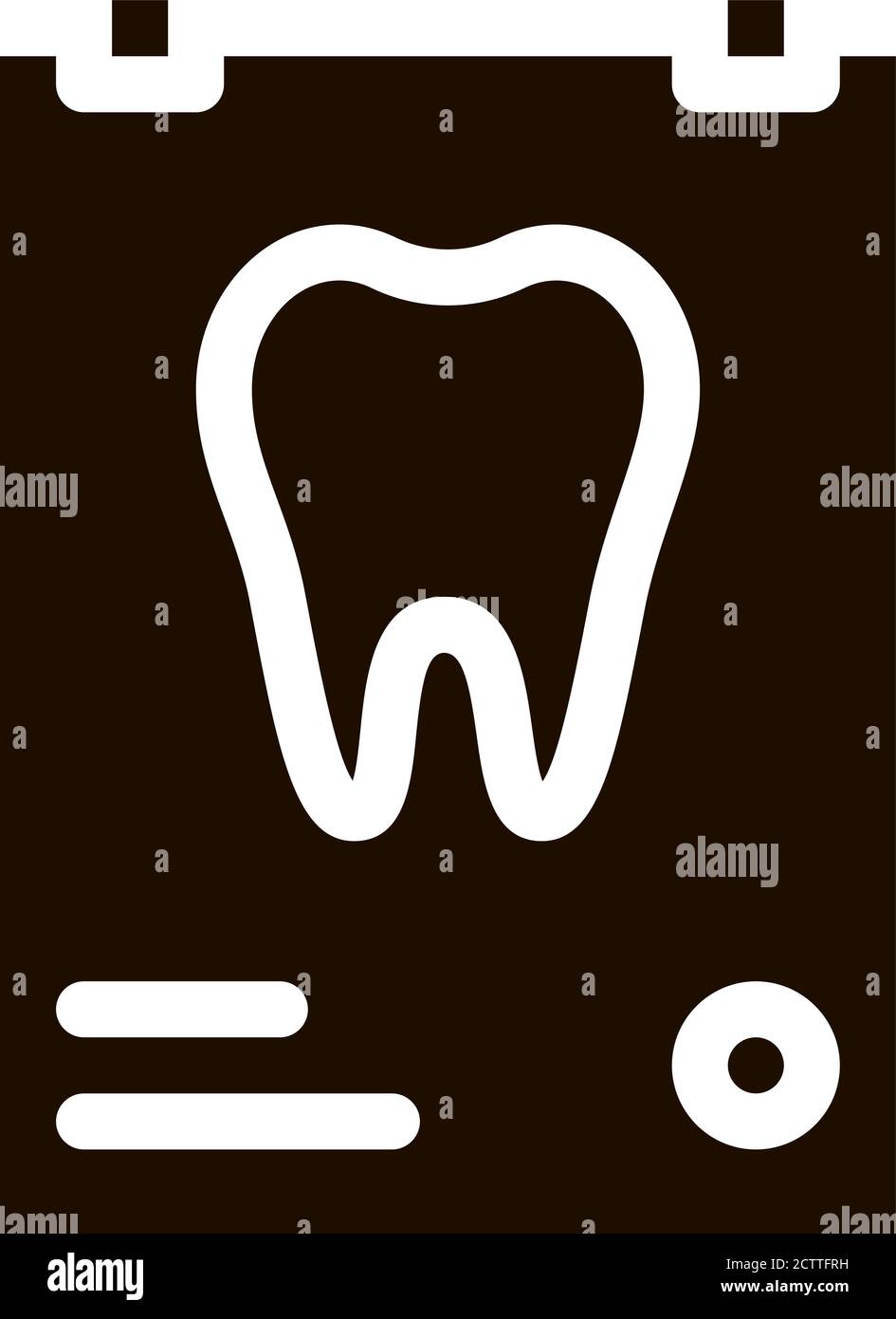 Dental X-ray Image Stomatology Vector Sign Icon Stock Vector Image ...