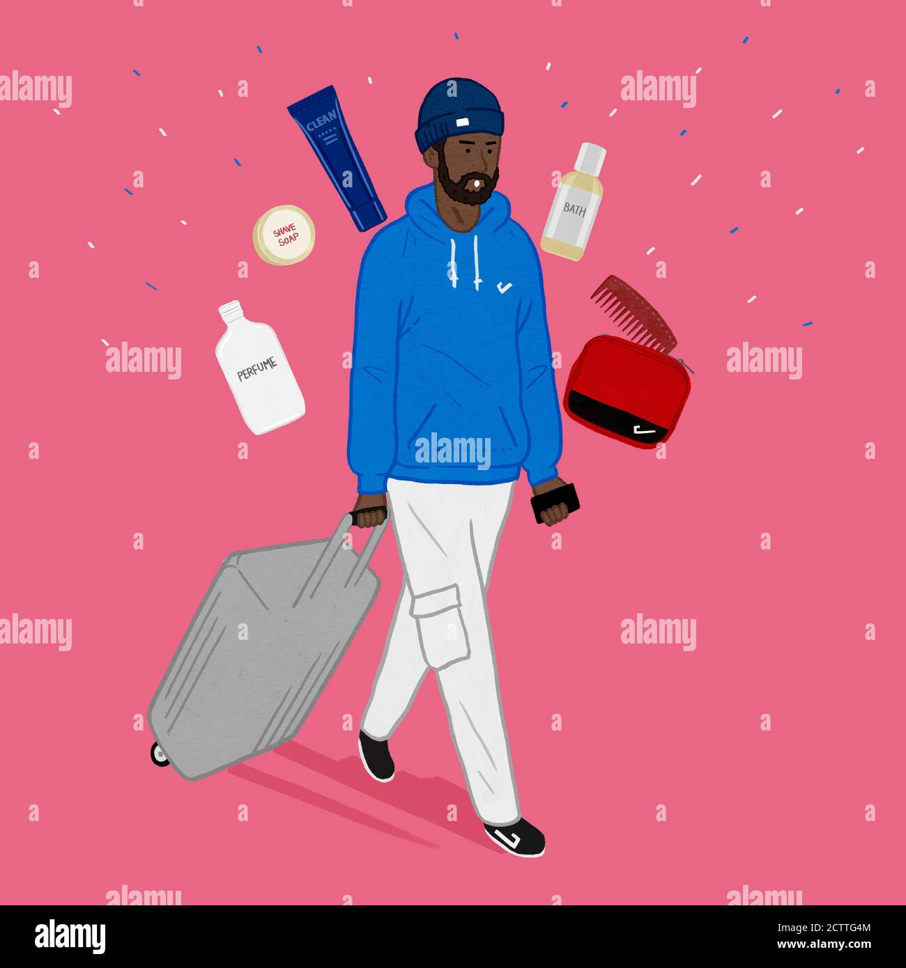 Modern man's life concept flat design illustration 004 Stock Vector ...