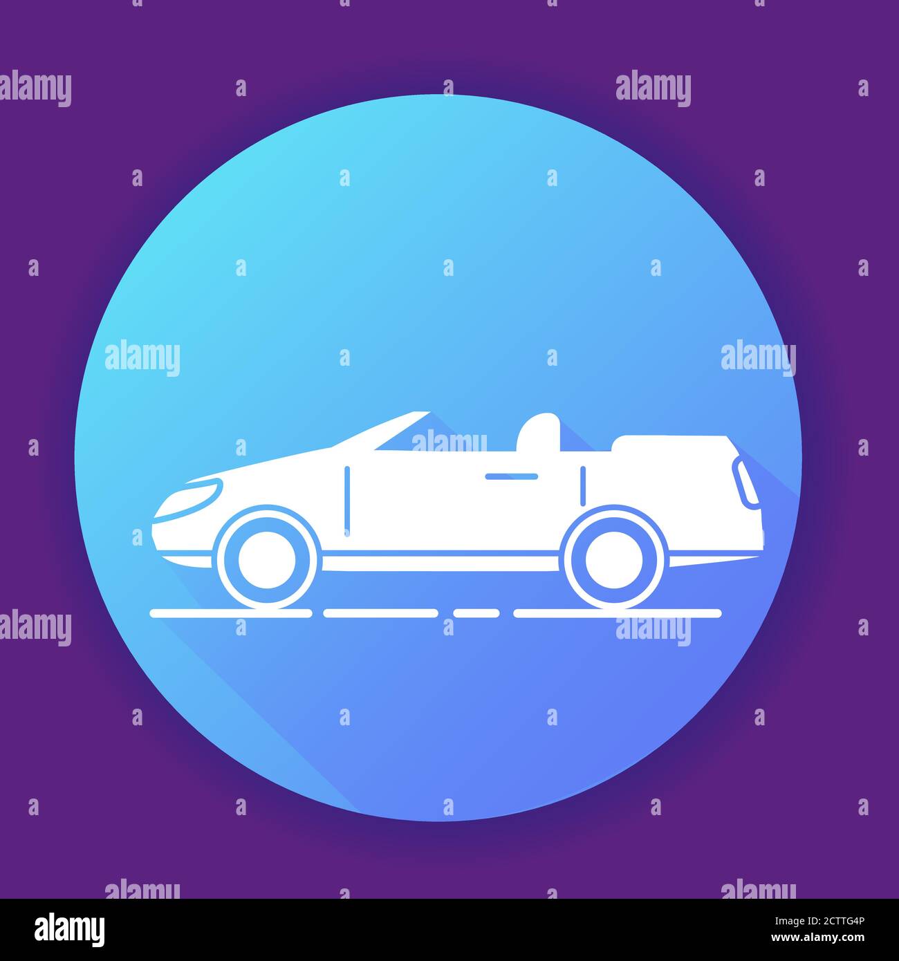 Car convertible icon.Flat vector illustration.Vehicle side view Stock ...