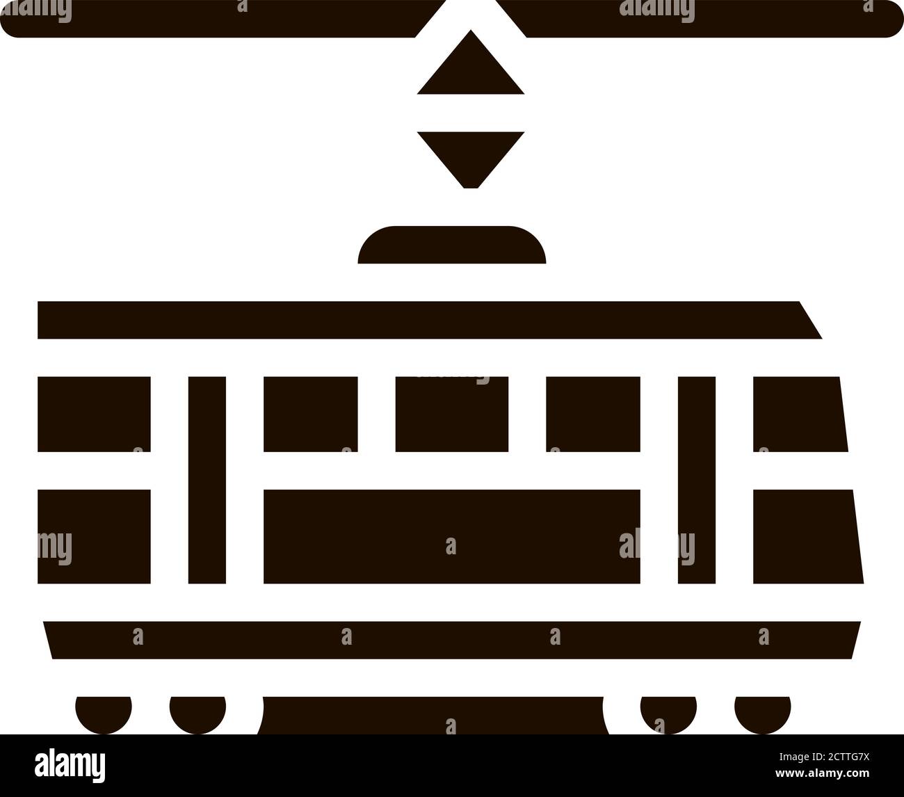 Public Transport Tramway Vector Icon Stock Vector Image & Art - Alamy