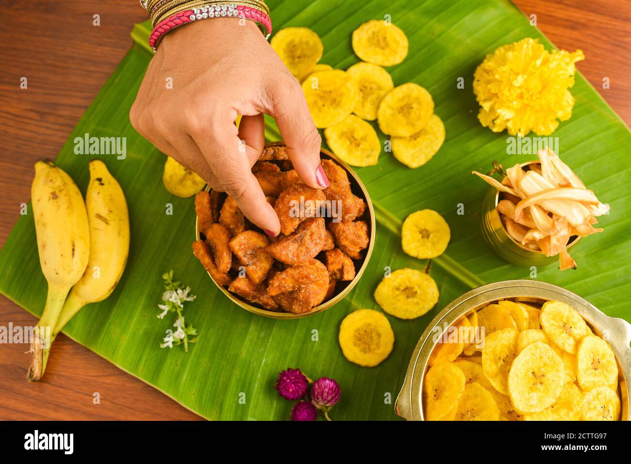 Kerala banana chips for Onam festival popular deep fried snack ...
