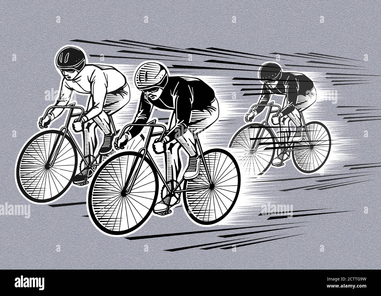 Speed effect with a bicycle Stock Vector Images - Alamy