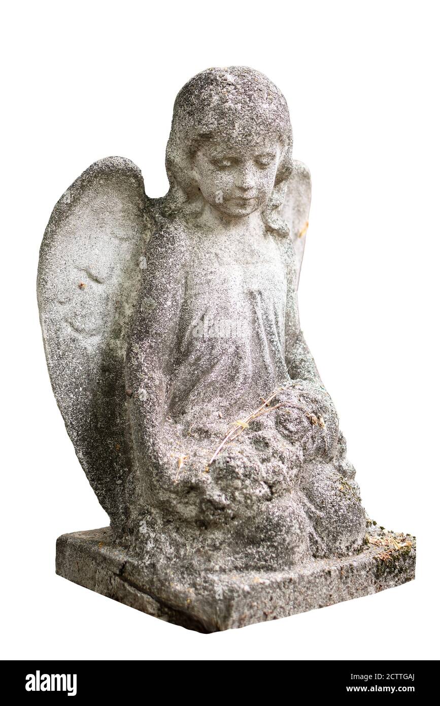 Woman statue cemetery Cut Out Stock Images & Pictures - Alamy