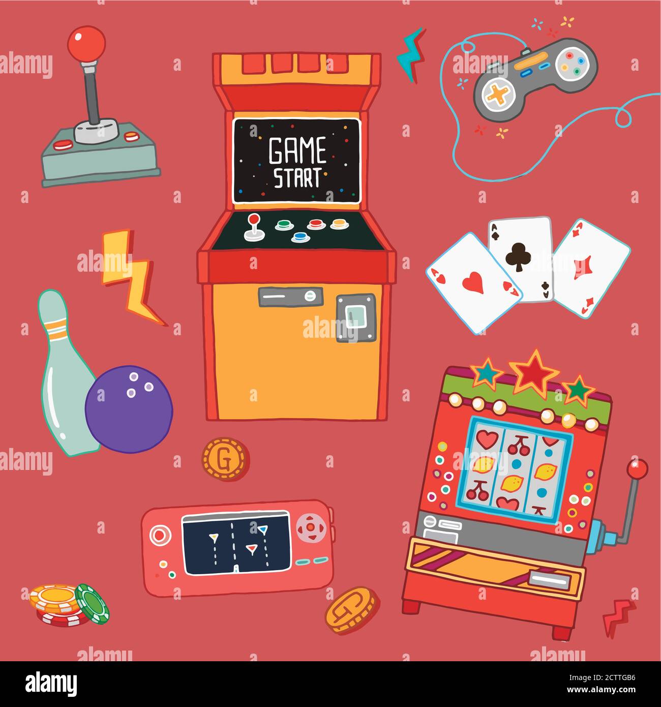 Vintage bowling toy Stock Vector Images - Alamy