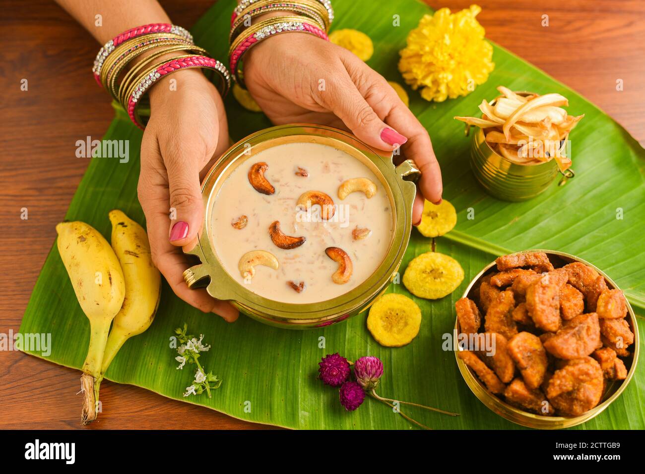 Onam sadhya sweet parippu payasam or dal kheer dessert Kerala, South ...
