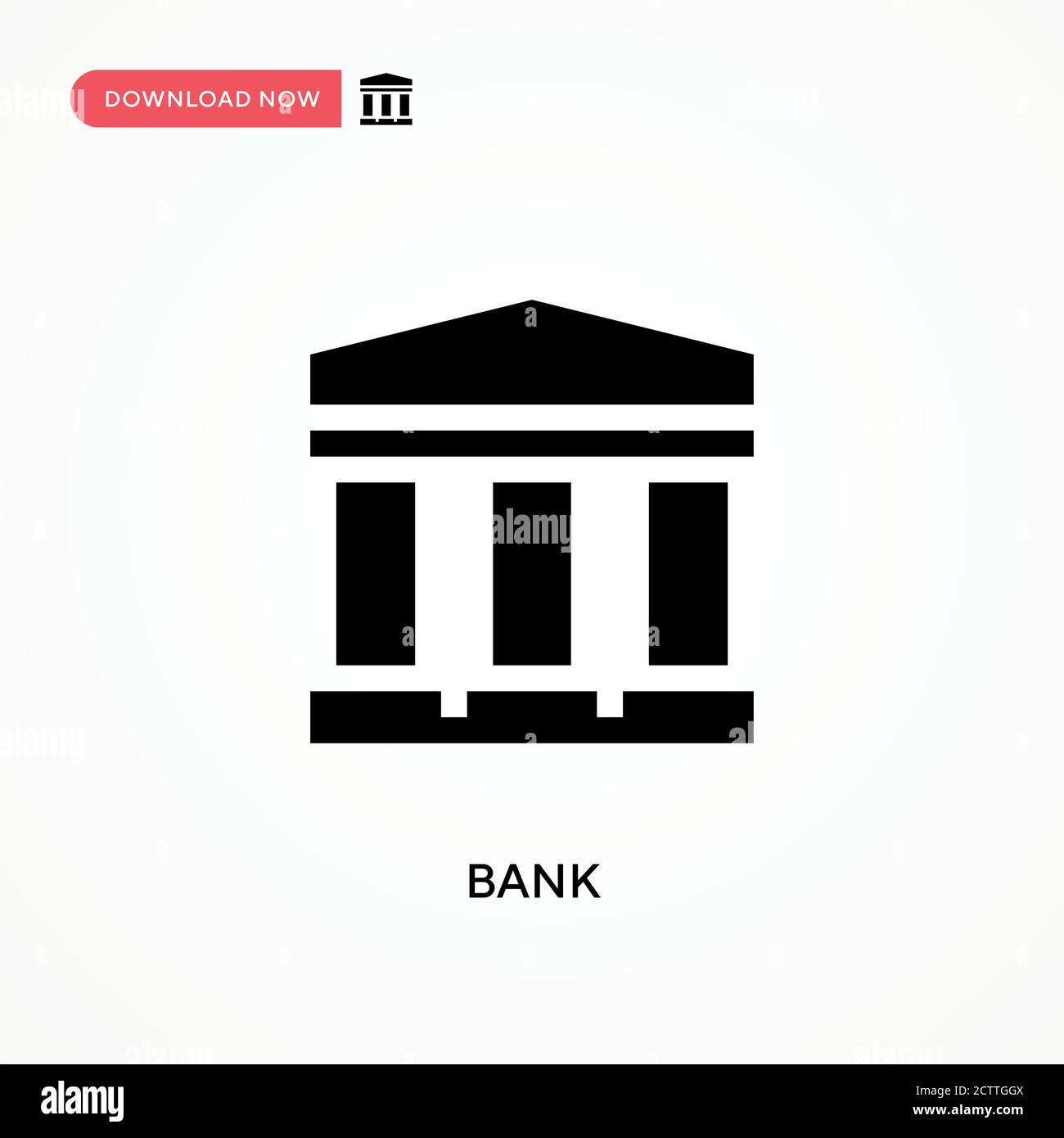 Bank vector icon. . Modern, simple flat vector illustration for web ...