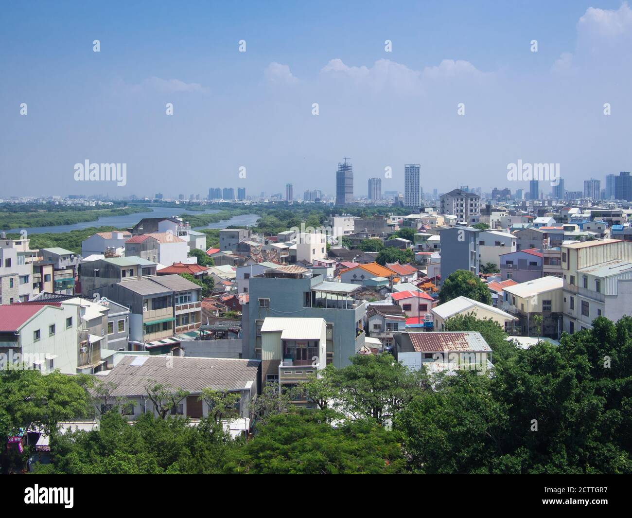 Aerial view of the Anping district of Tainan, Taiwan Stock Photo - Alamy