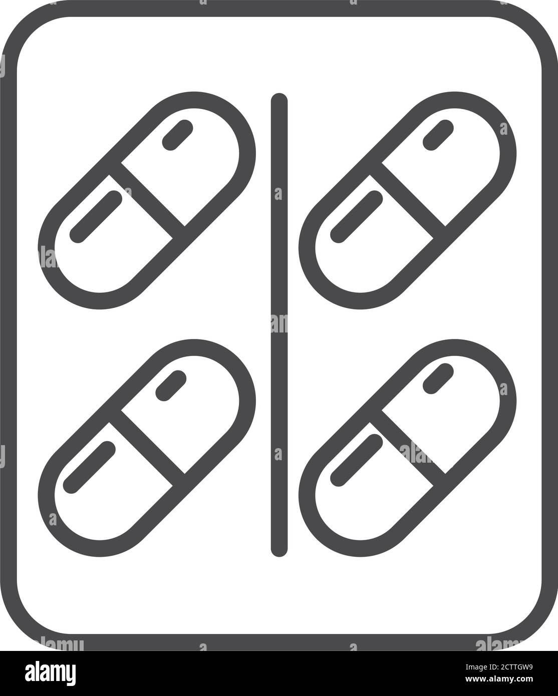 medicine prescription package capsules medication vector illustration ...