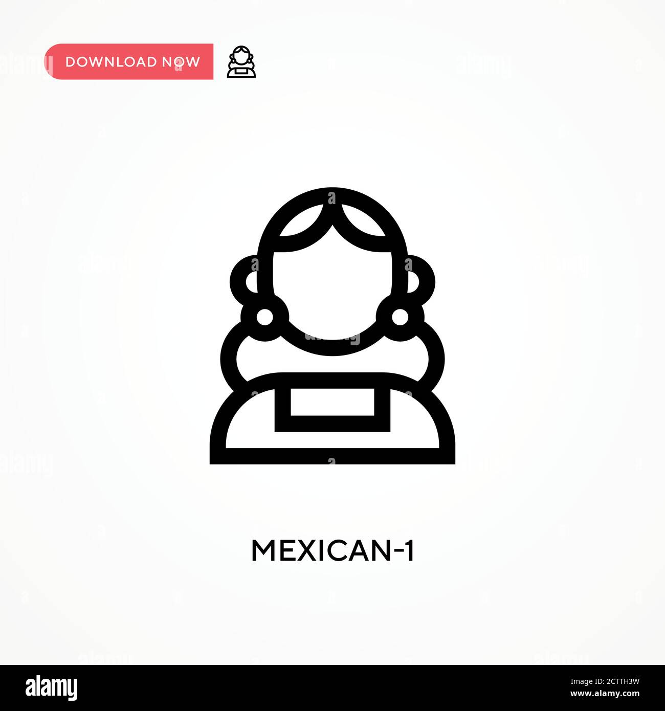 Mexican-1 vector icon. . Modern, simple flat vector illustration for ...