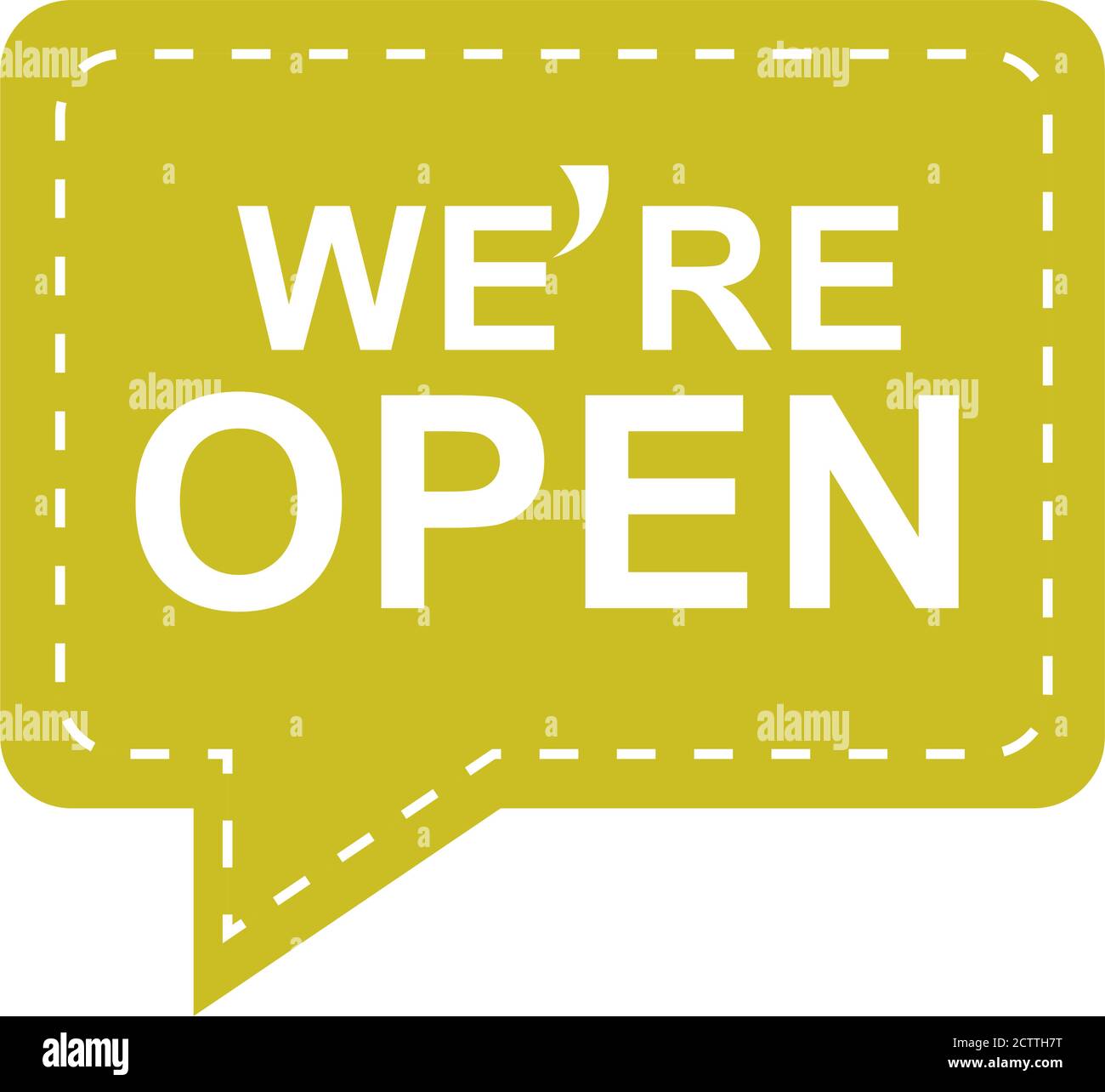 were open letering on speech bubble sticker vector illustration flat ...