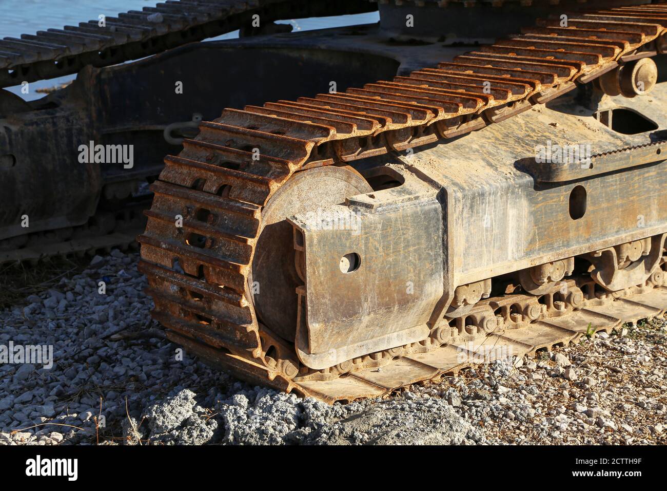 Excavator with lifting platform hi-res stock photography and images - Alamy