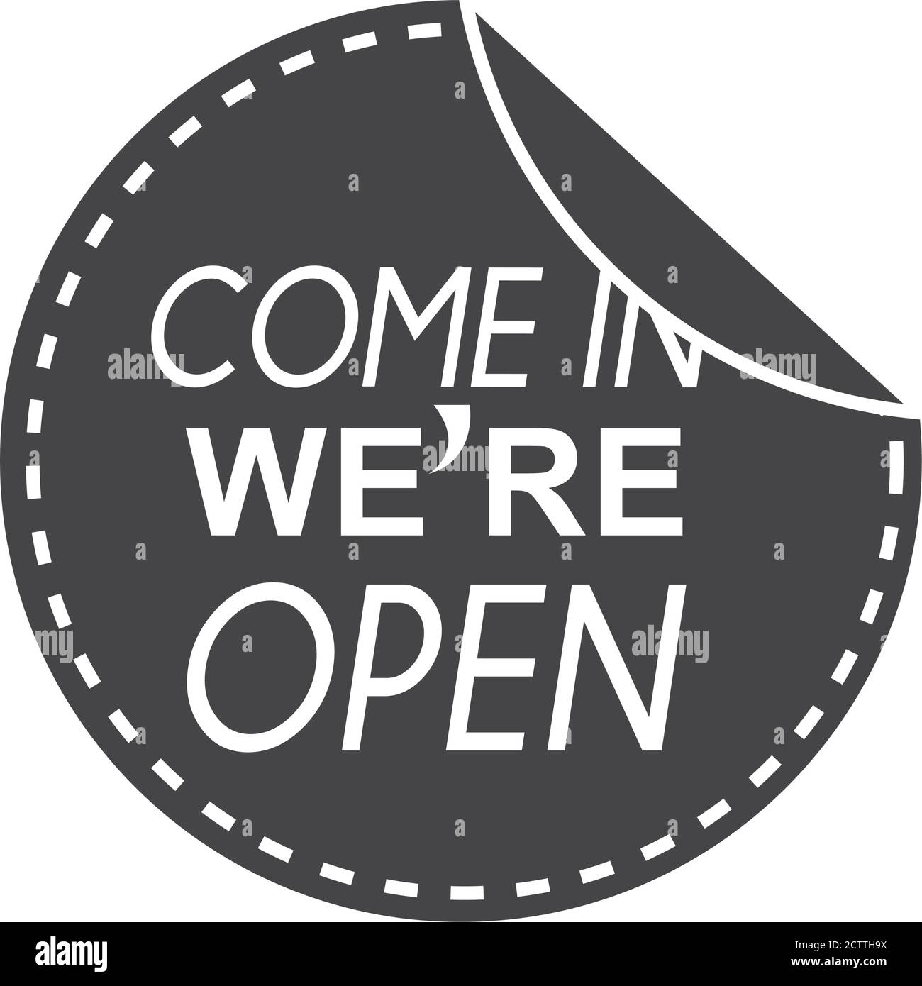Sticker text welcome in Stock Vector Images - Alamy