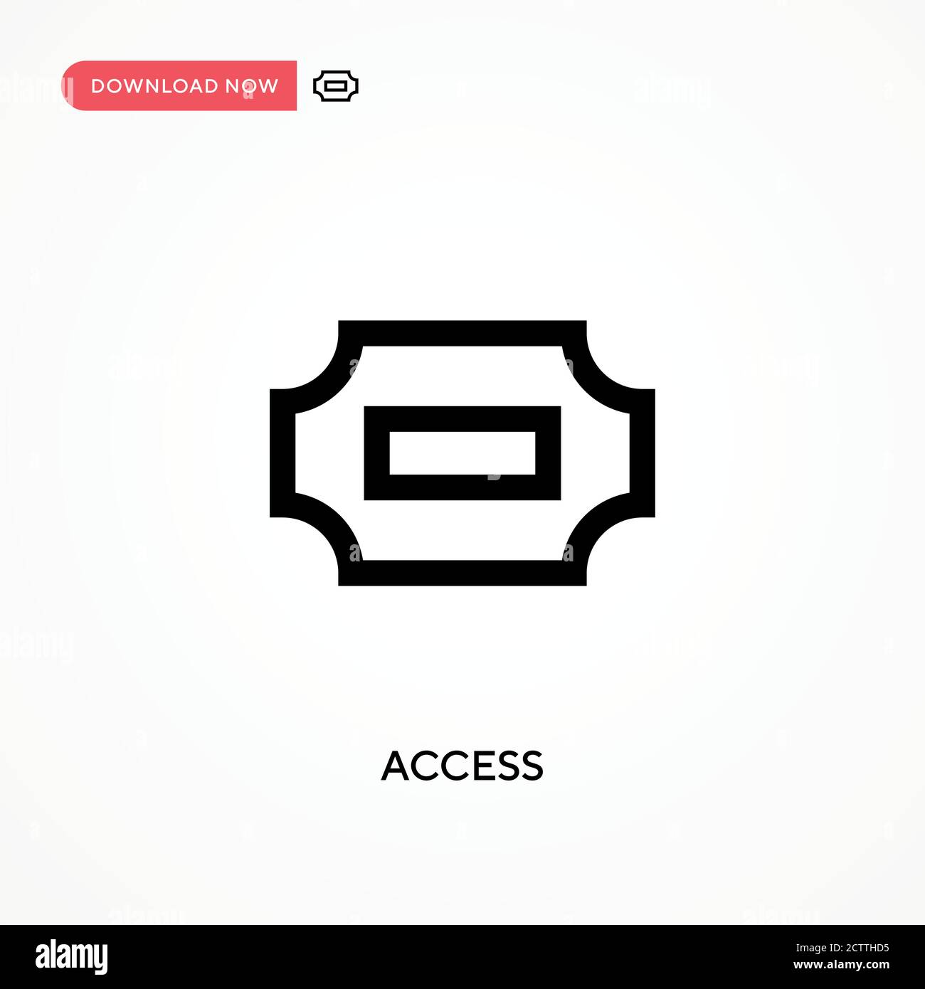 Access vector icon. . Modern, simple flat vector illustration for web ...
