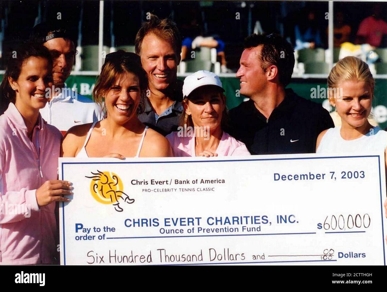 Matt Perry, Jennifer Capriati, Chris Evert, Maeve quinlan, Gavin ...